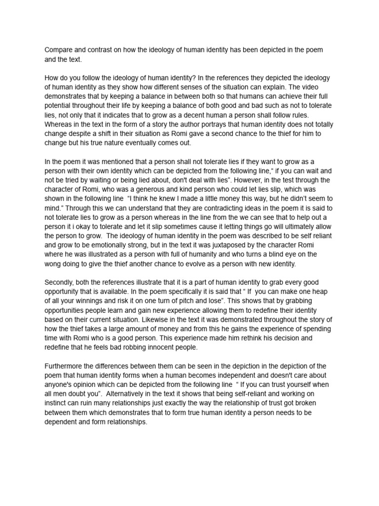 Compare and contrast | PDF | Ideologies | Behavioural Sciences