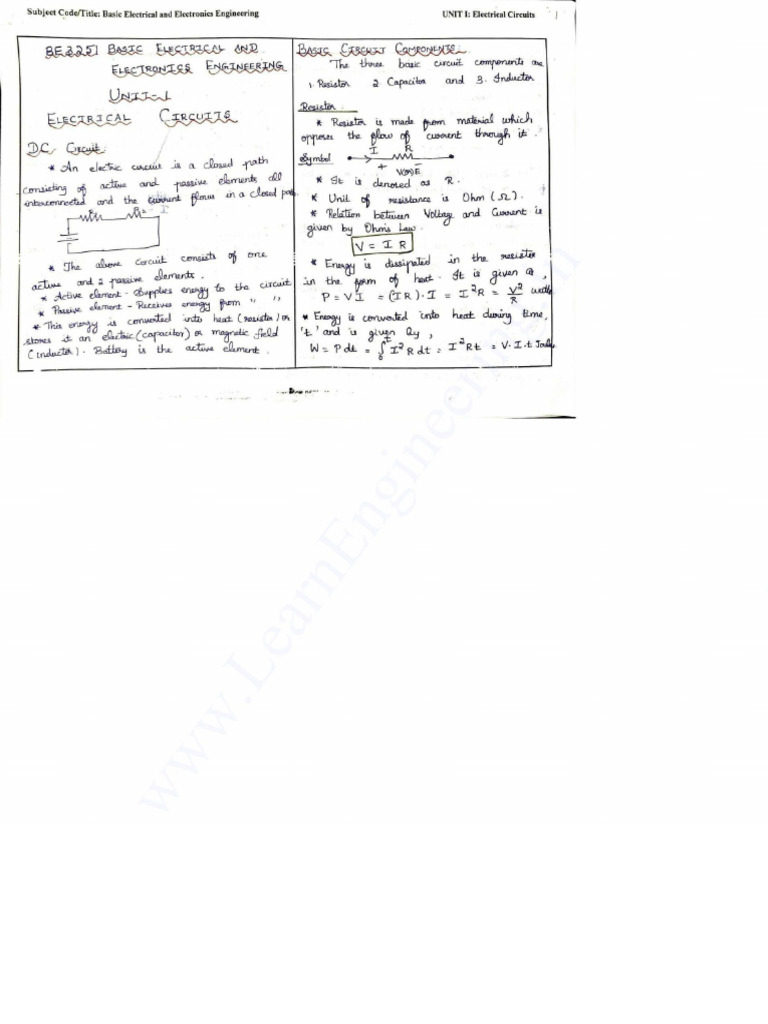 Beee Cit Notes | PDF