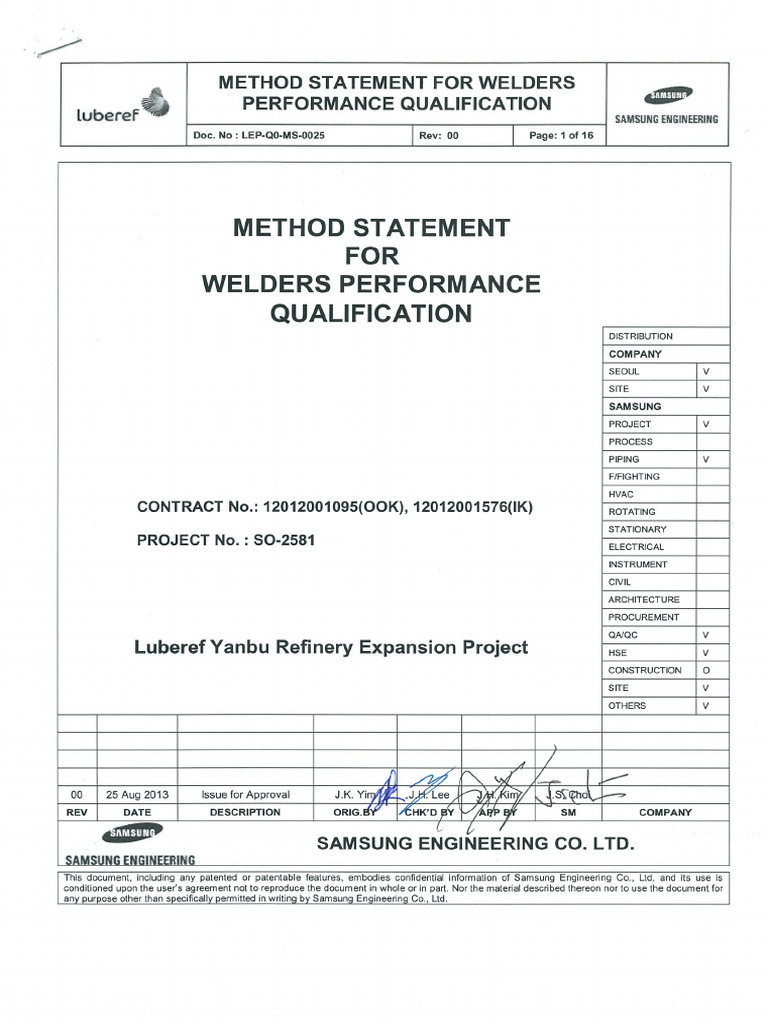 LEP-Q0-MS-0025 - 00 Welders Performance Qualification | PDF ...
