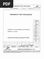 1.pneumatic Test Procedure | PDF | Safety | Valve