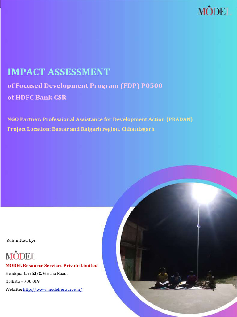 P0500 - FDP Impact Assessment Report | PDF | Quantitative Research ...