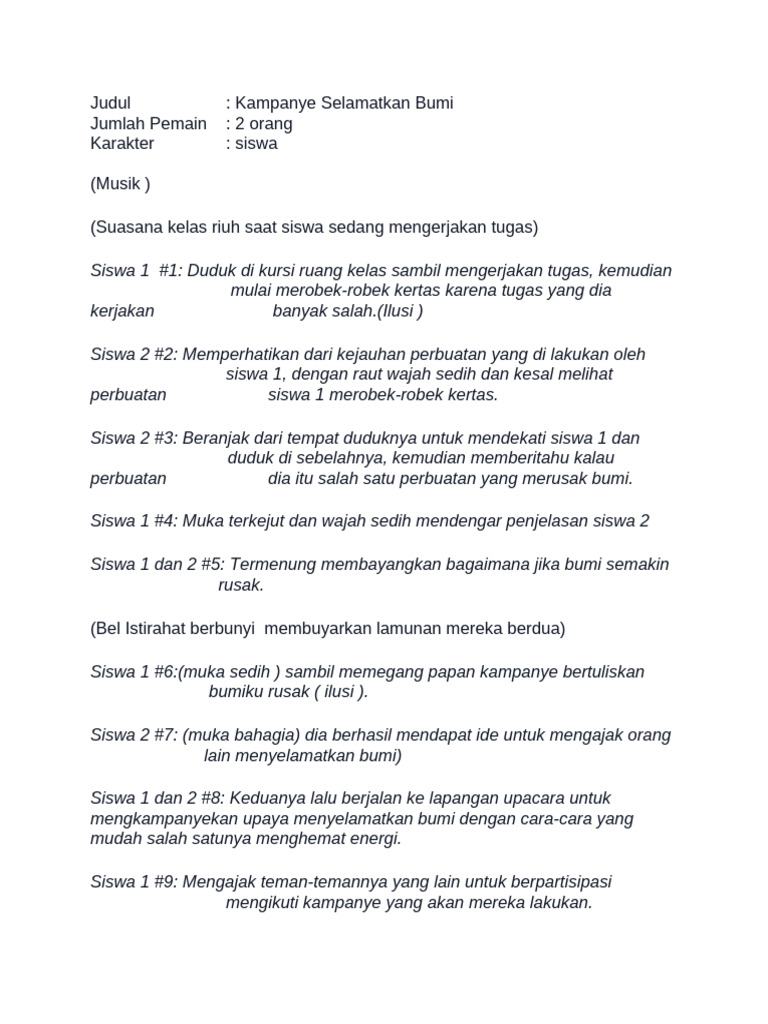 Naskah Pantomim | PDF