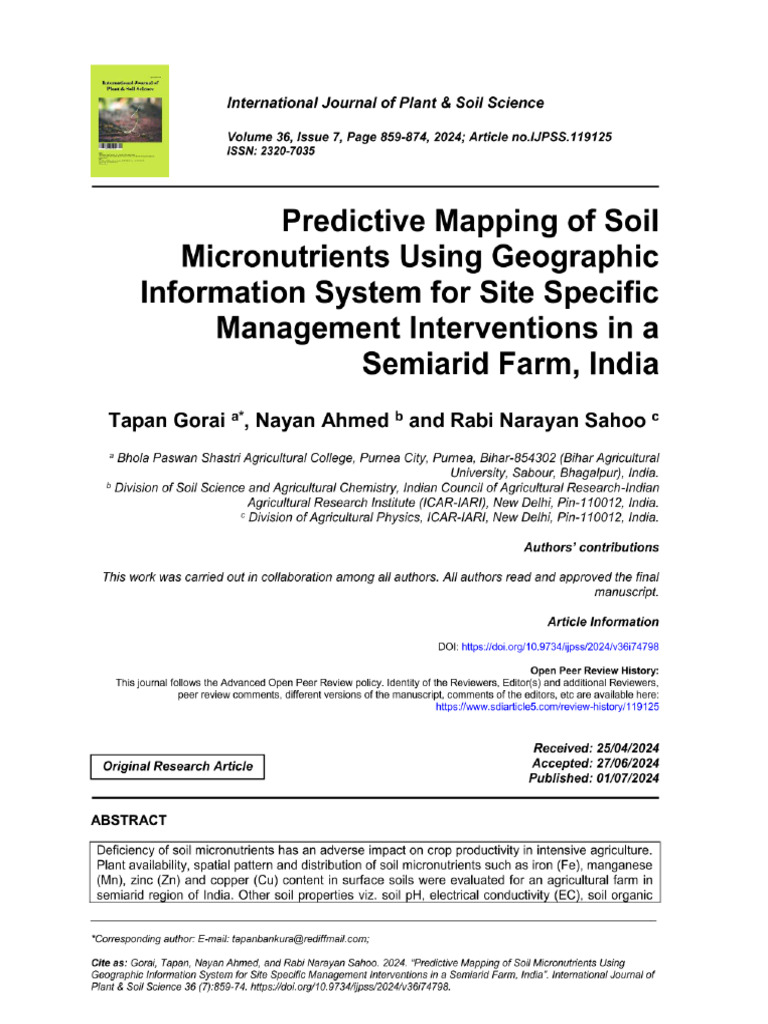 Predictive Mapping of Soil | PDF | Coefficient Of Variation | Root Mean ...