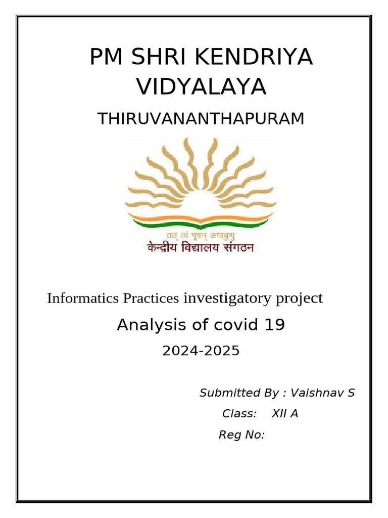 vaishnav project 12 | PDF | Public Health | Causes Of Death