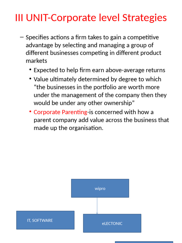 III UNIT | PDF | Mergers And Acquisitions | Diversification (Finance)