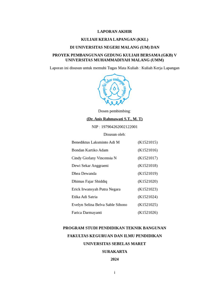 Laporan Akhir KKL | PDF