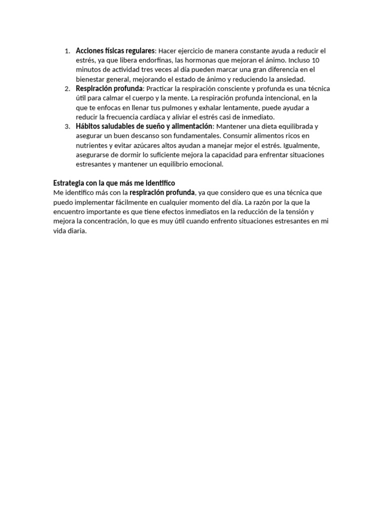 Acciones Físicas Regulares | PDF