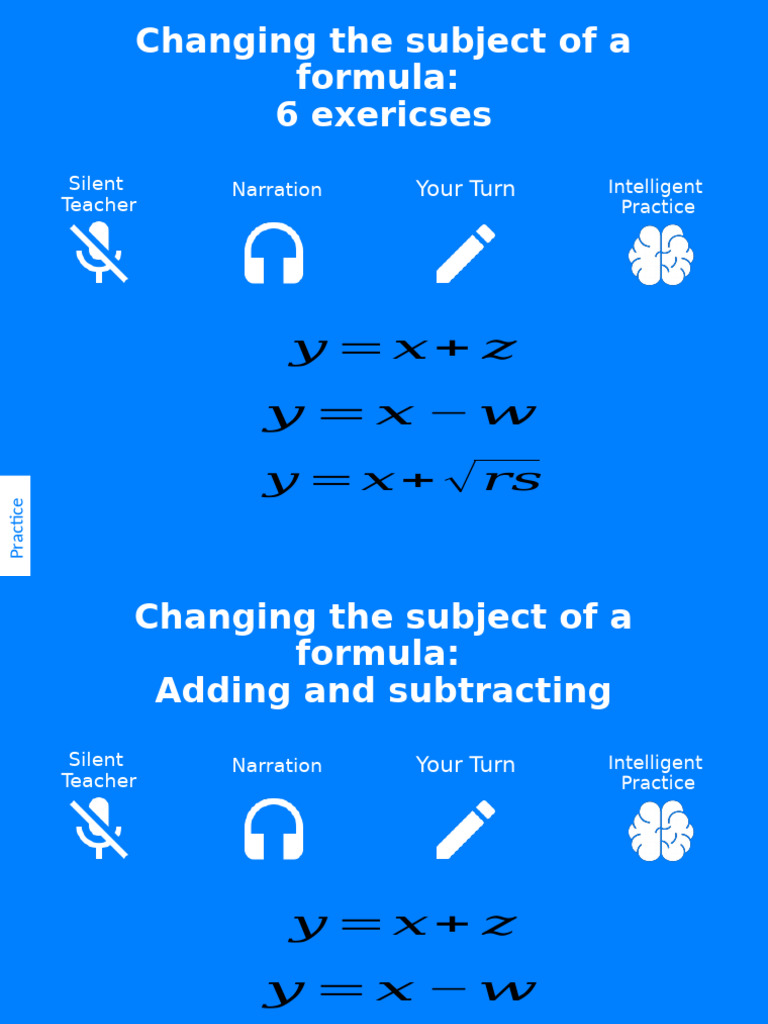 Algebra Formula Mastery | PDF | Arithmetic | Mathematical Notation