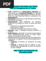 Pananakop NG Espanya Sa Pilipinas | PDF