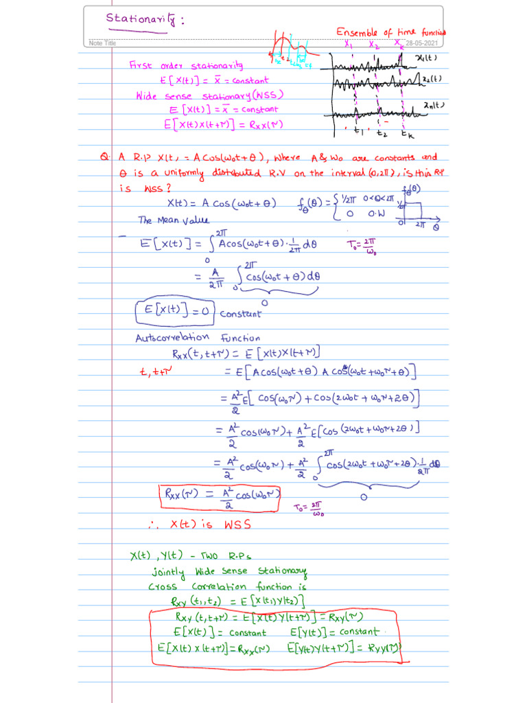 Random Process & PSD | PDF