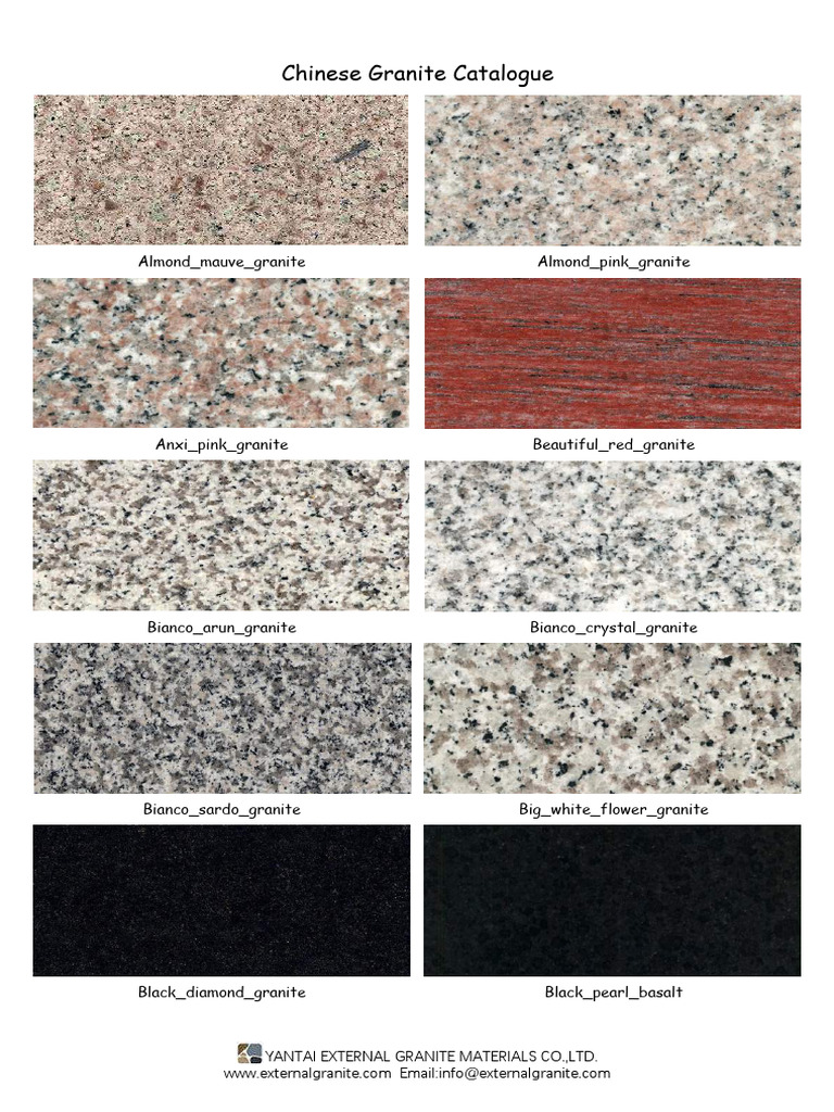Chinese Granite Catalogue | PDF