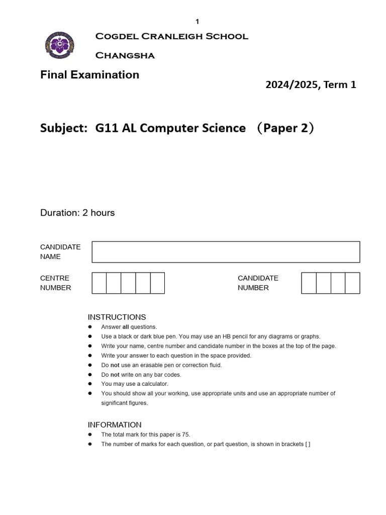 9618 -P2-ok | PDF | String (Computer Science) | Password