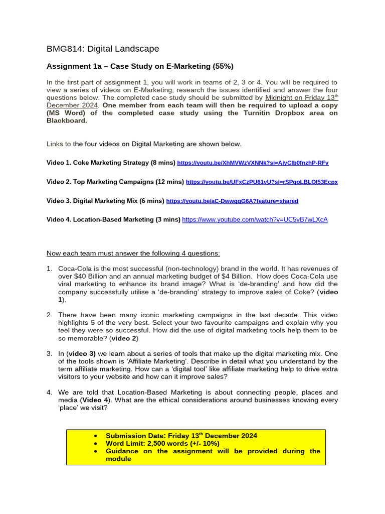 Assignment 1a-1 | PDF