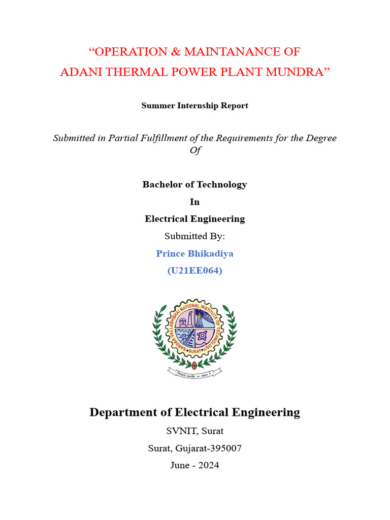 APL internship report | PDF | Boiler | Turbine