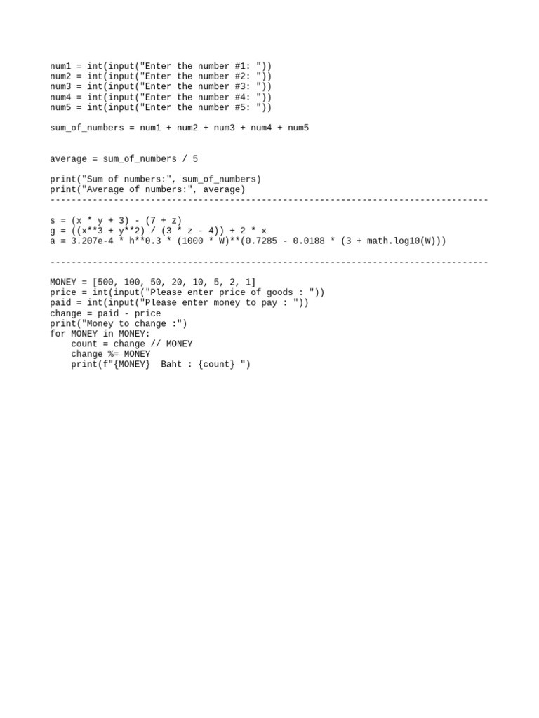 Python Scripts for Number Operations | PDF
