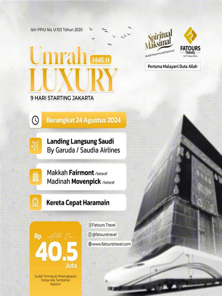 Umrah Luxury Jakarta - 24 Agustus | PDF