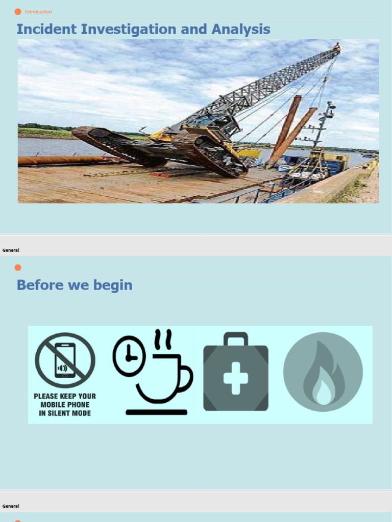 Incident Investigation and Analysis | PDF | Risk | Safety