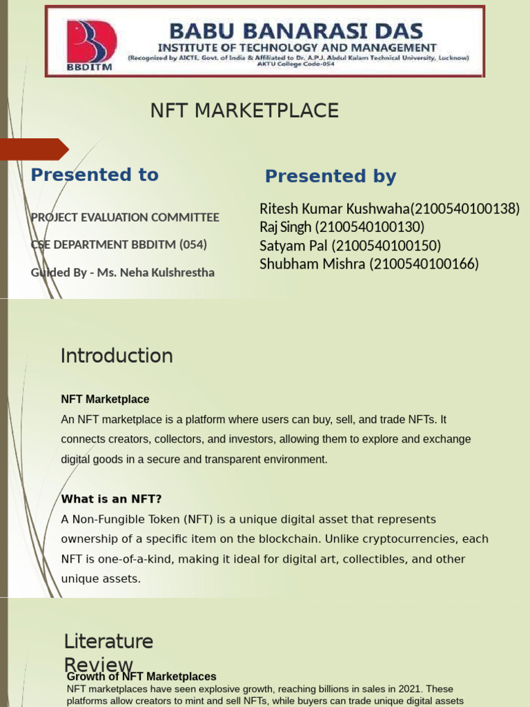 NFT Marketplace Progress | PDF | Information Technology | Computing