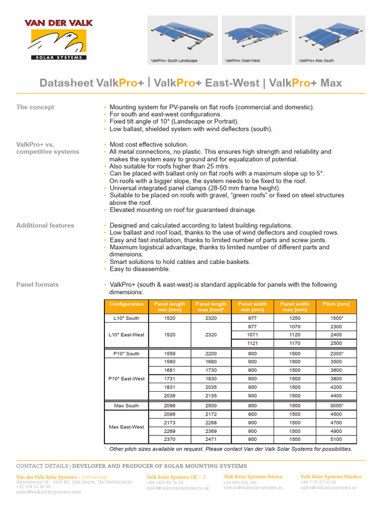 En Datasheet Valkpro 2023 | PDF | Roof | Building Engineering
