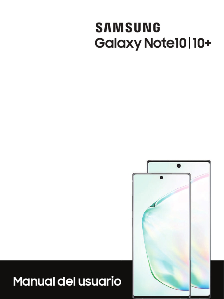 Manual Galaxy Note 10+ | PDF | Dispositivo móvil | Smartphone