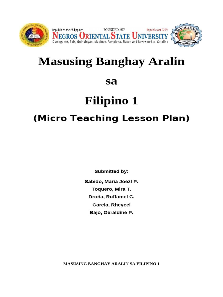 Micro Teaching Lesson Plan | PDF