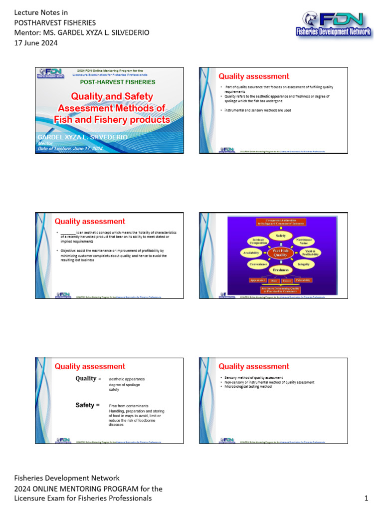 8. Quality and Safety Assessment Methods | PDF | Odor