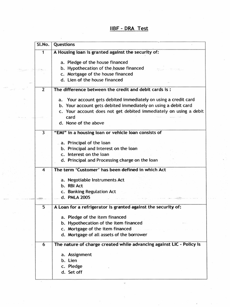 Dra Iibf Paper 3 Without Ans 20241014013100 | PDF