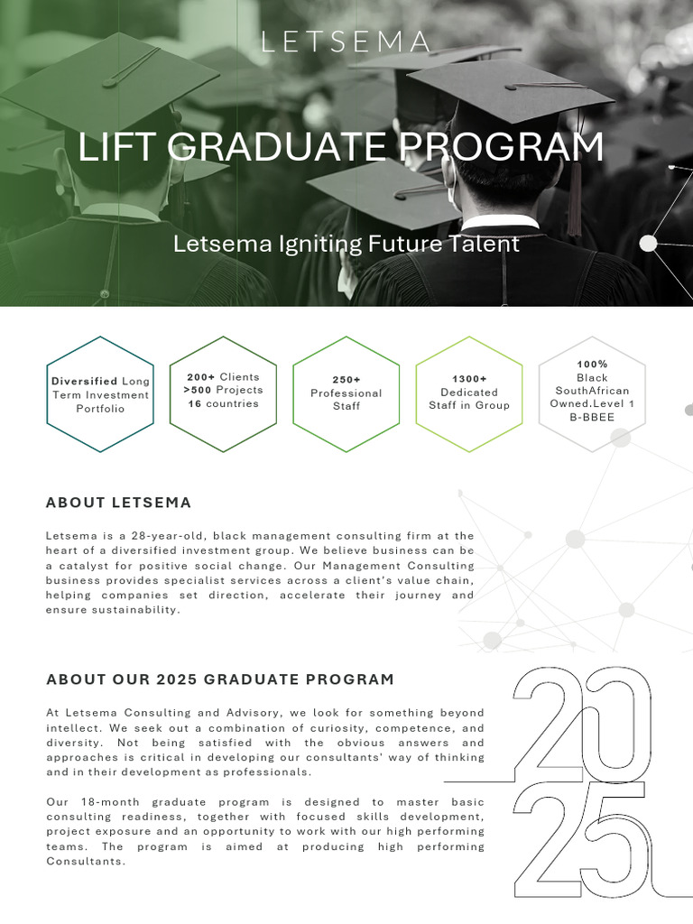 LIFT Graduate Program 1729598036 | PDF | Entrepreneurship | Business