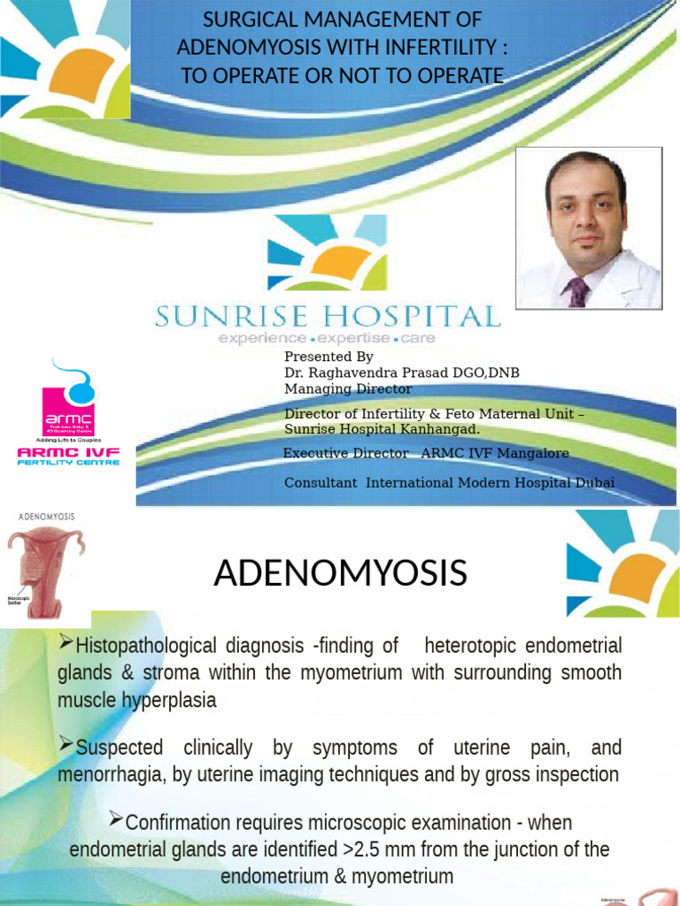 Surgical Manangement of Adenomyosis | PDF | Infertility | Human ...