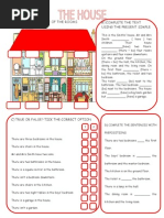 My House: Reading Comprehension Exercises | PDF | Bedroom | Bathroom