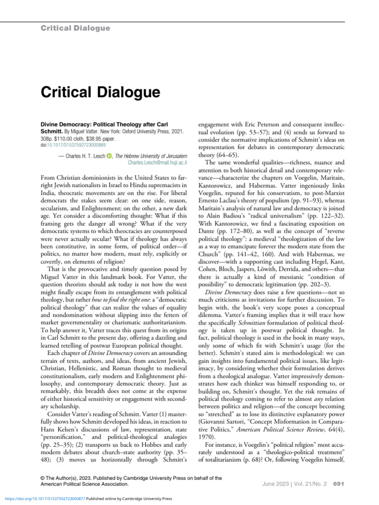 Critical_Dialogue_with_Charles_Lesch_on | PDF | Theology | Political ...