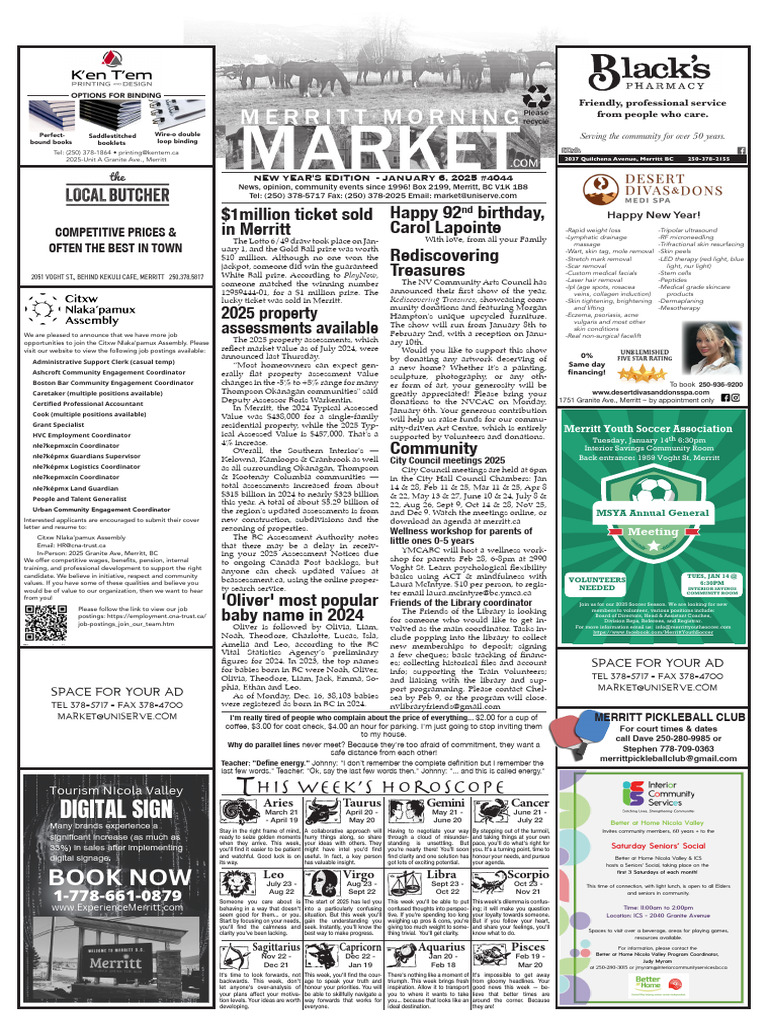 Merritt Morning Market 4044 - Jan 6 | PDF