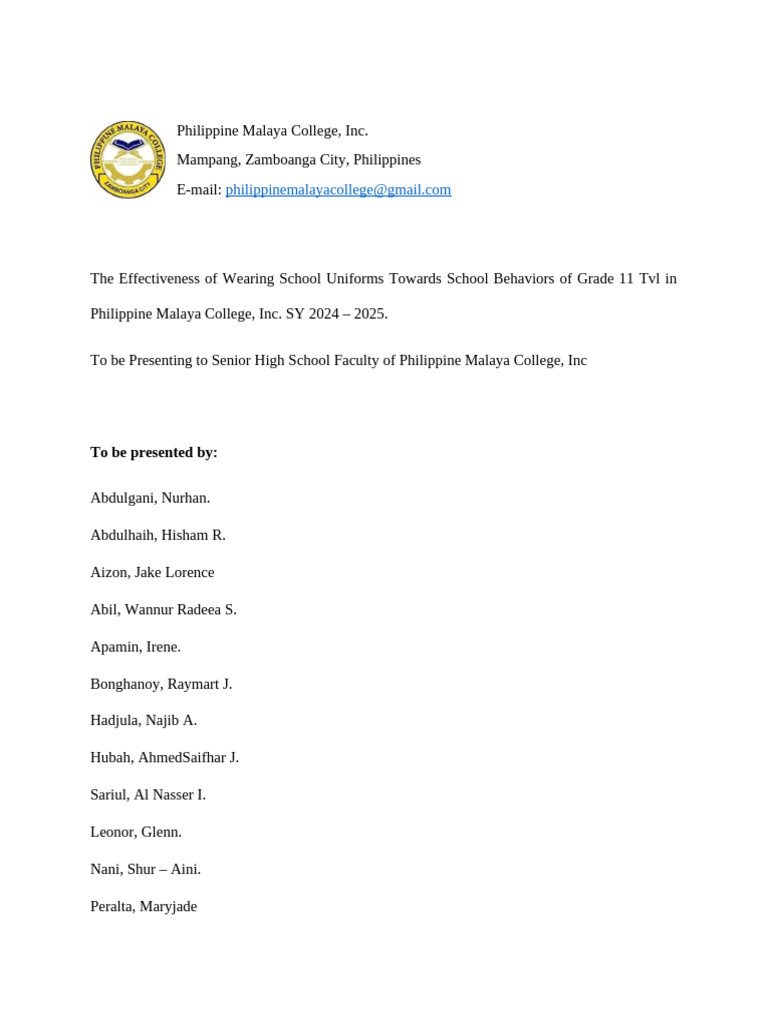 STUDENTS BEHAVIOR 12 HUMSS - Docx FINALS | PDF | Survey Methodology ...