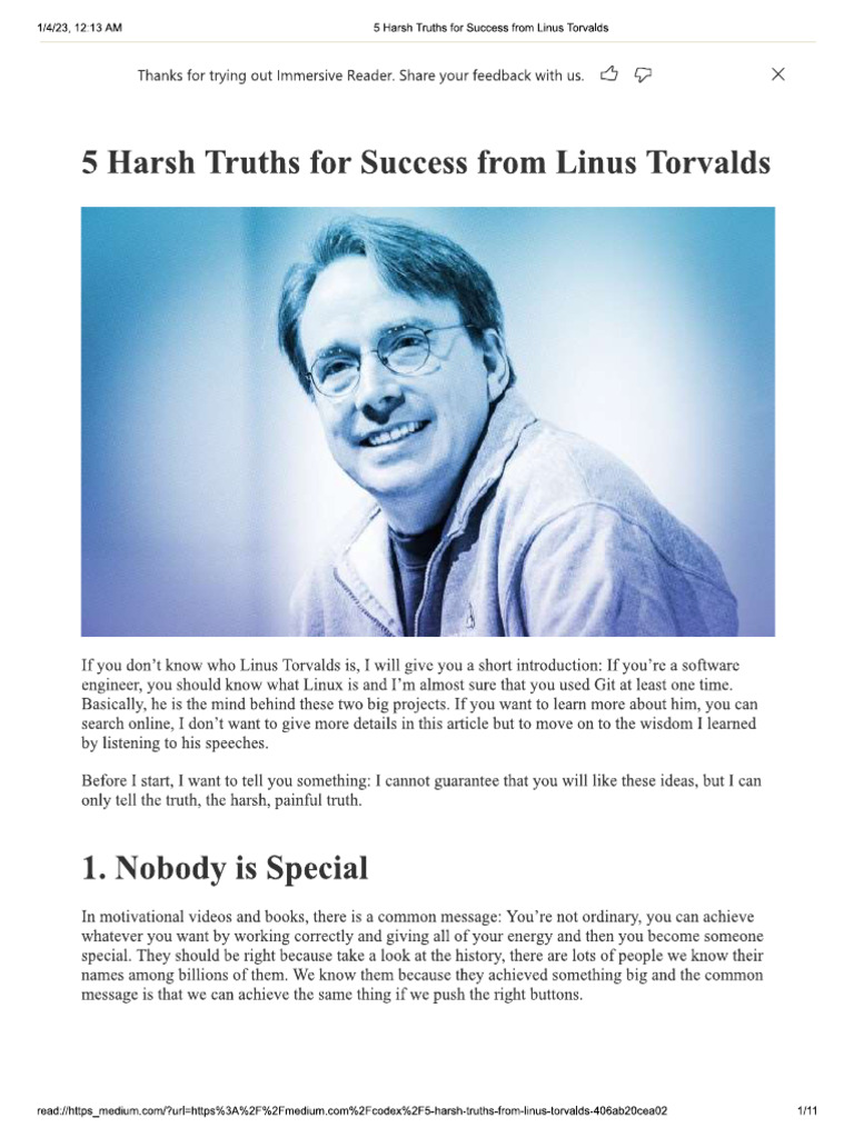 5 Harsh Truth | PDF