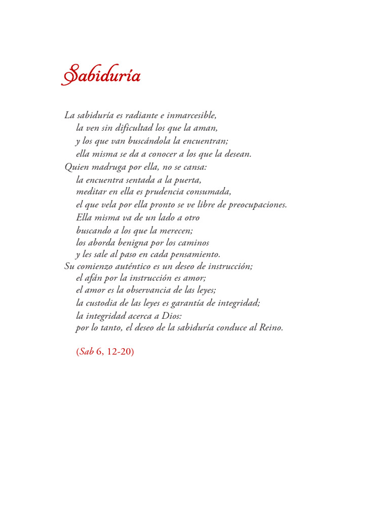 La Búsqueda de la Sabiduría Divina | PDF