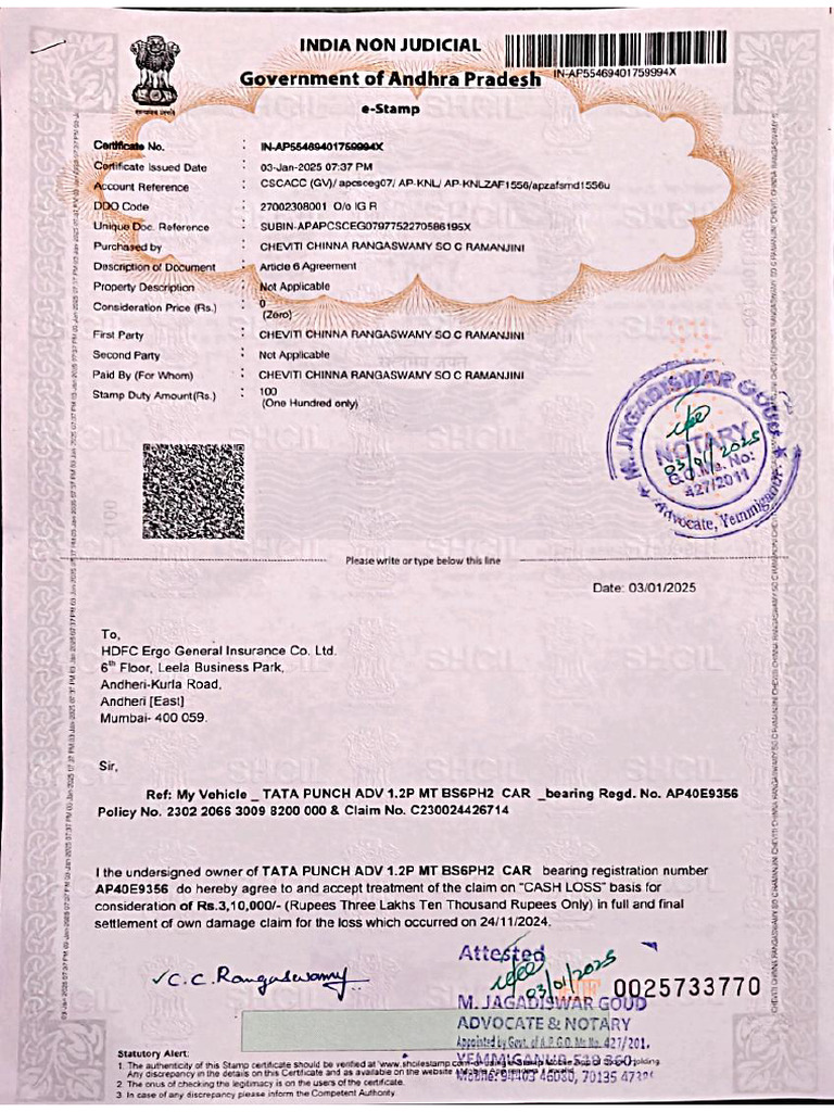 Final settlement | PDF
