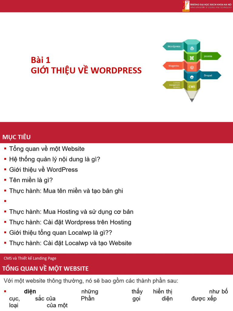 Bai 1 - Gioi Thieu Ve Wordpress | PDF