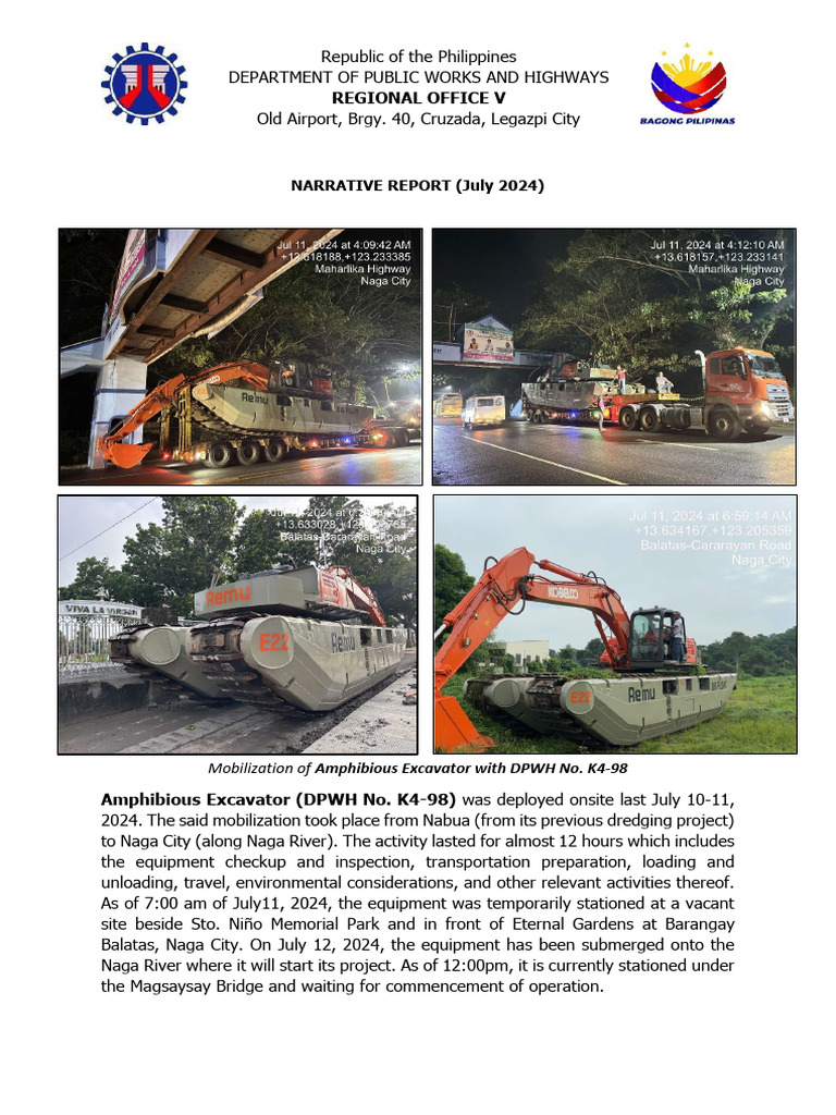 K4-98 (July 2024) Narrative Report | PDF