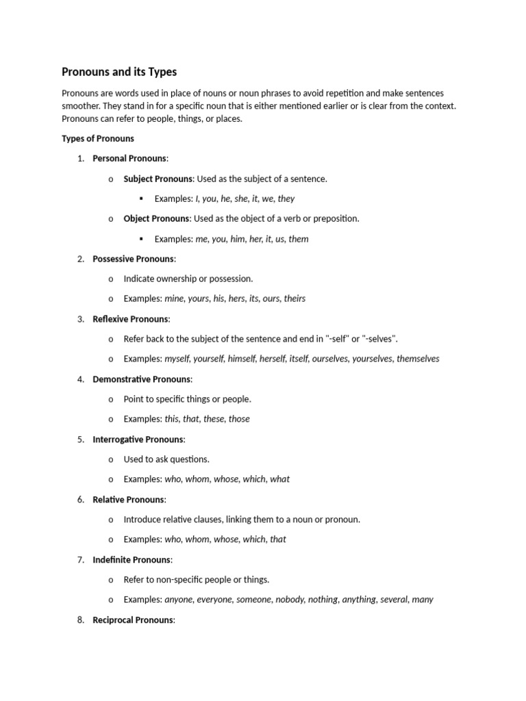 Understanding Pronouns Basics | PDF | Pronoun | Grammatical Number