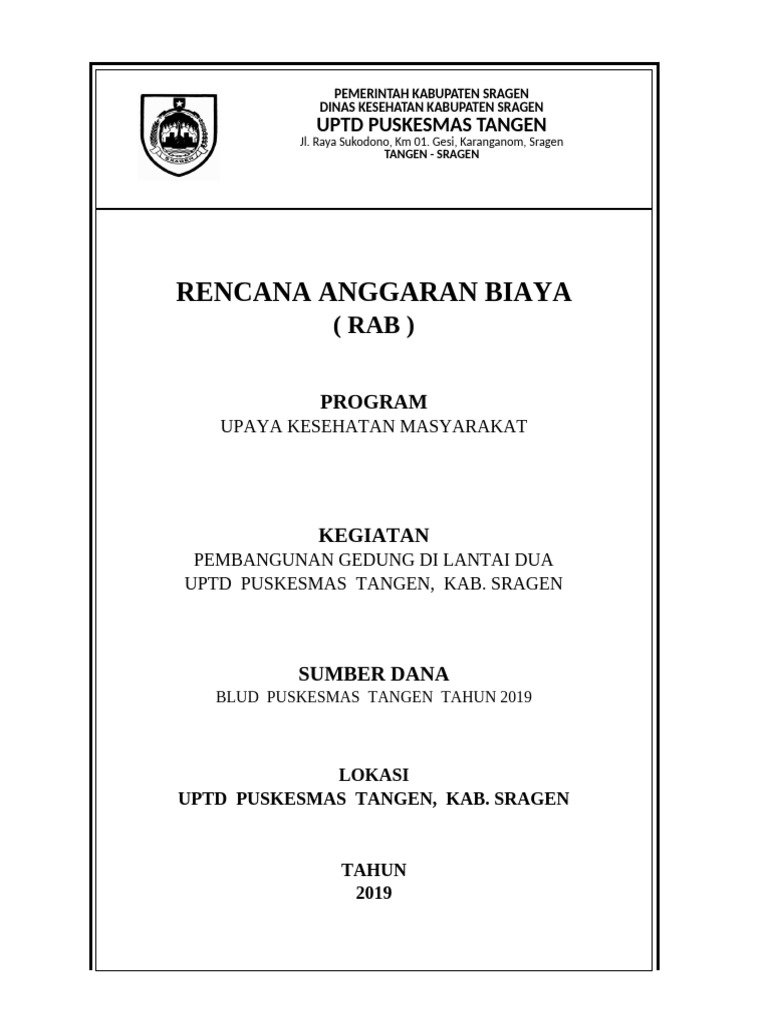 RAB Penawaran Pus Tangen + KM R1-1 | PDF