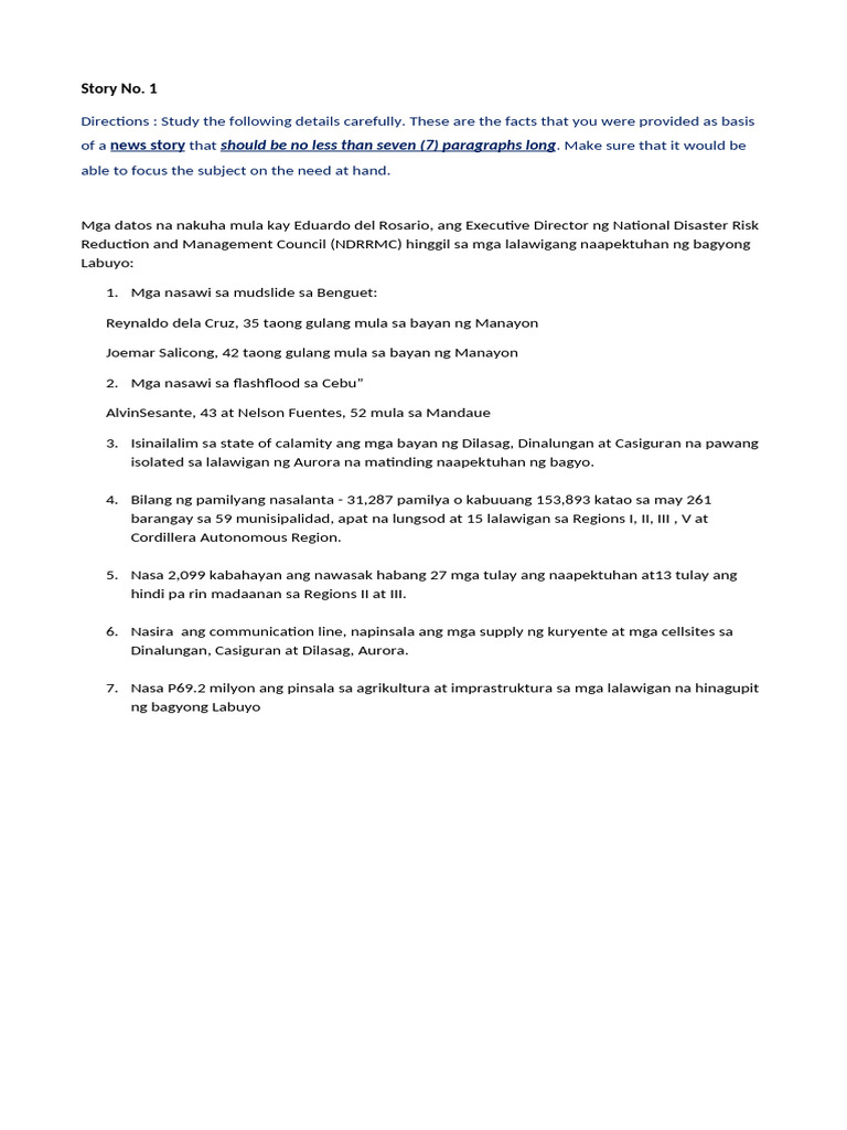 News Writing Filipino | PDF