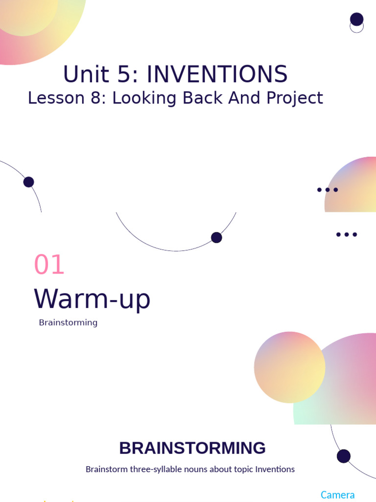 Unit 5.lesson 8 - Looking Back - Project | PDF