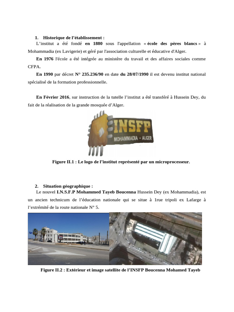 Historique de INSFP | PDF | Pédagogie | Enseignants