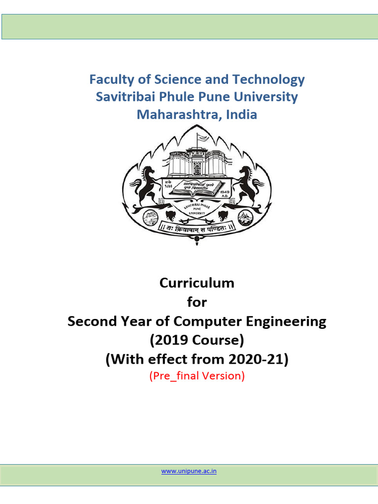 Second Year Computer Engineering Syllabus | PDF | C++ | Class (Computer ...