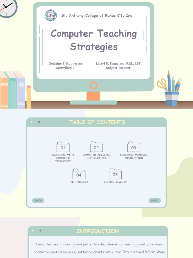 Computer Teaching Strategies 20241204 152301 0000 | PDF | Educational ...