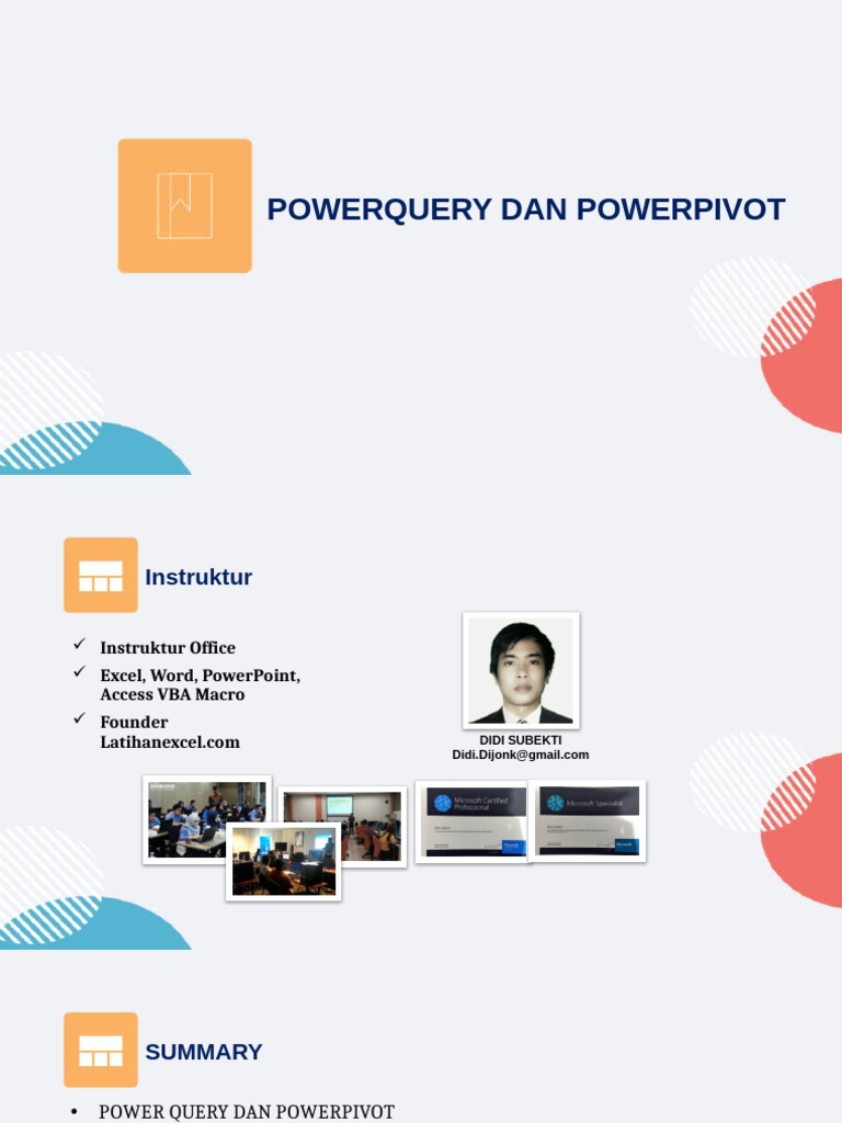 BI EXCEL With PowerQuery and PowerPivot | PDF