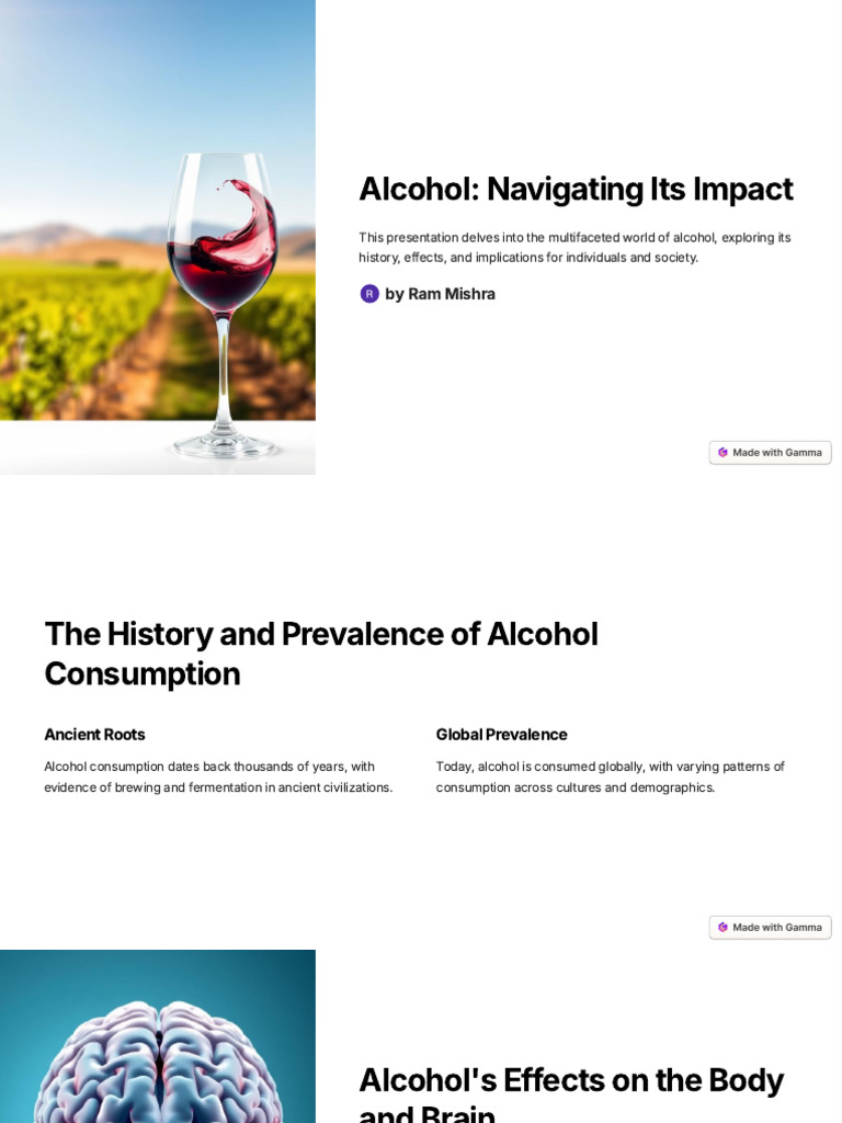 Alcohol Navigating Its Impact | PDF | Alcoholism | Mental Disorder