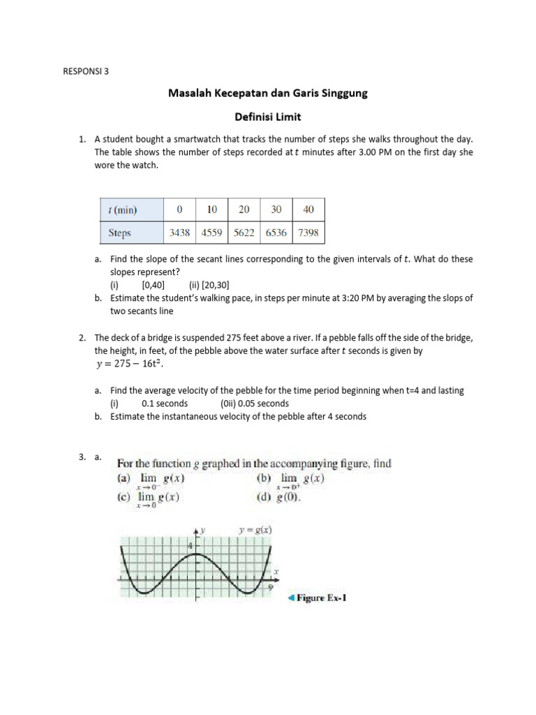 Responsi 3 - Kalkulus 1 - SP | PDF