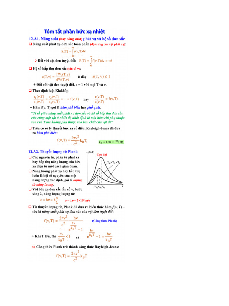 Tom Tat Phan Nhiet Hoc | PDF