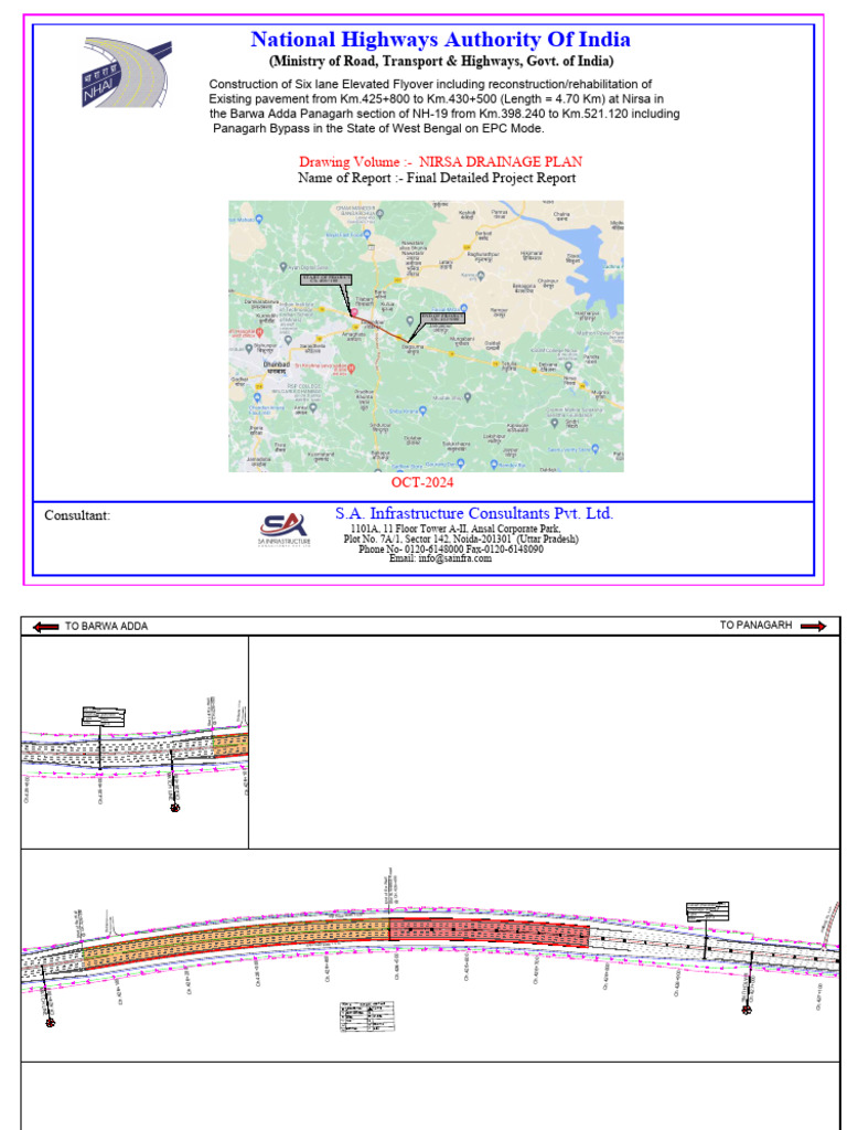 Nirsa Drainage Plan | PDF | Land Transport | Streets And Roads
